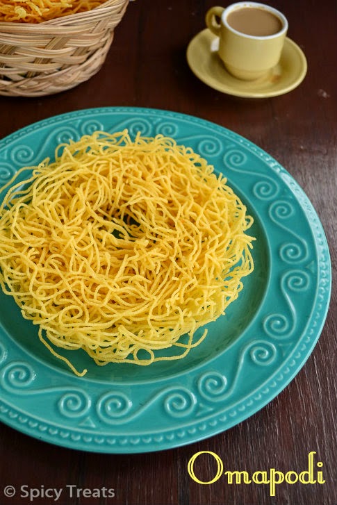 Spicy Treats: Omapodi Recipe | Moongdal Omapodi | Pasiparuppu Omapodi