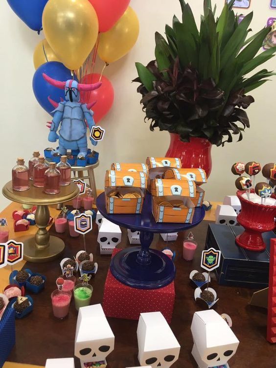 85 ideas de decoración para Fiesta de Clash Royale