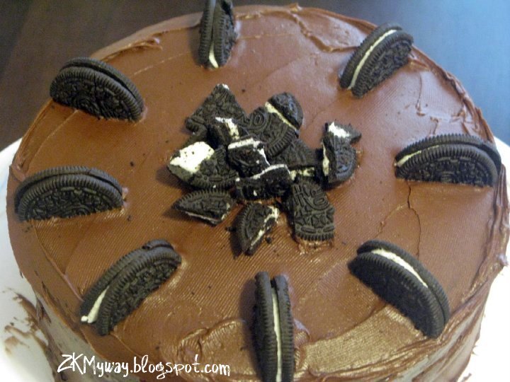 ZK My Way: Chocolate Oreo Cake (aka heart attack on a plate)