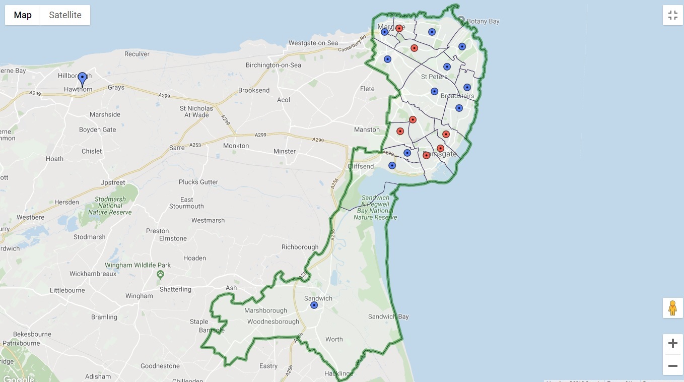 thanetonline: Thanet gets the boot, proposed new parliamentary ...