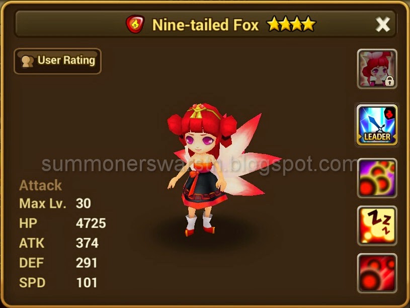 Nine-tailed Fox (Fire) | Summoners War