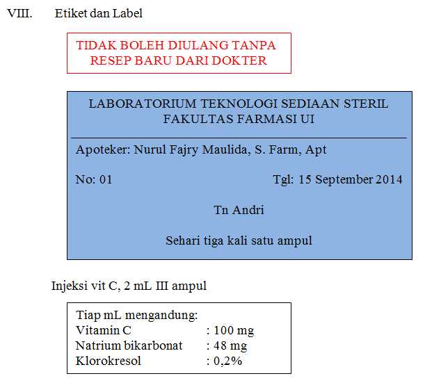 Catatan Praktikum Steril #1 ~ NOBODY'S PERFECT