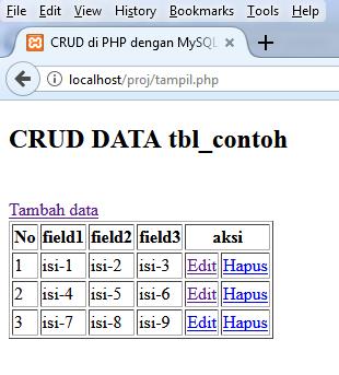 CRUD di PHP dengan MySQLi ~ Cara Simpel Ngoding