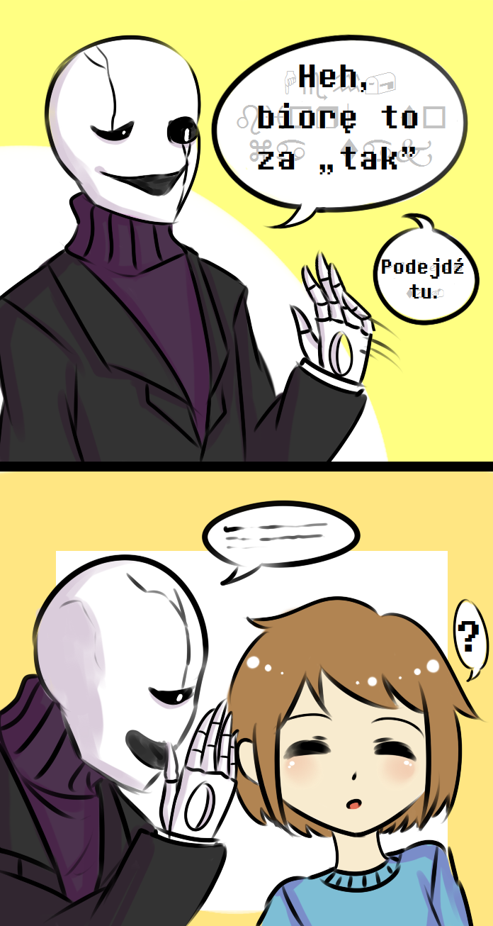 Undertale: Wingdings Gaster [tłumaczenie PL] ~ Handlarz Iluzji