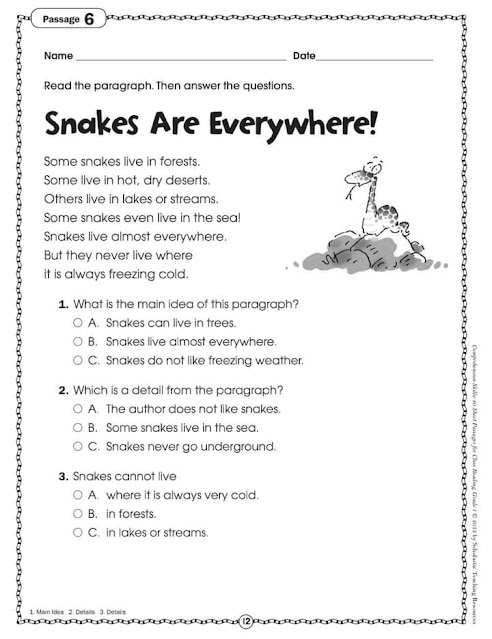 Scholastic Comprehension Skills for Grade1,40 short passages for close ...