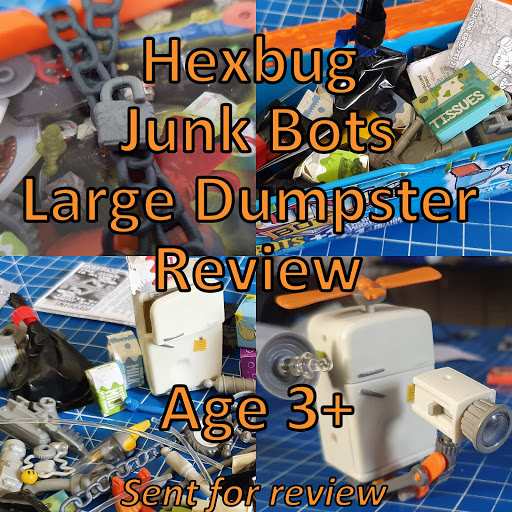 The Brick Castle: Hexbug Junk Bots Large Dumpster Review (Age 3 ...