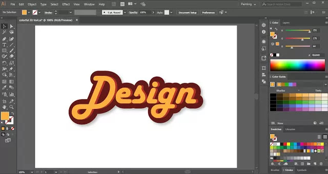 Text Effect in Adobe Illustrator - Adobe Tutorial