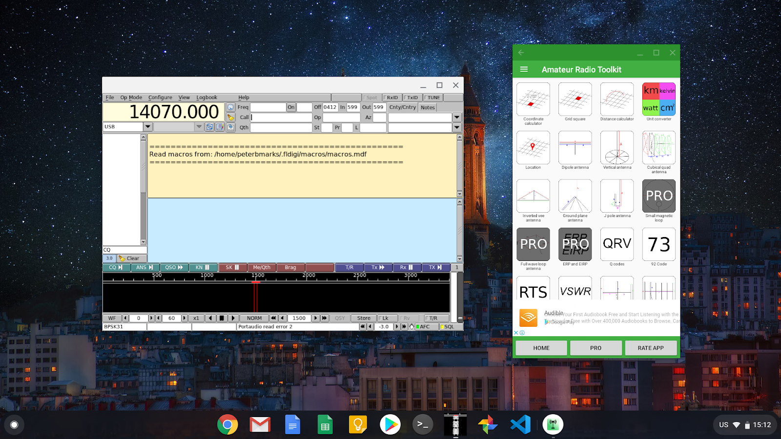 marxy's musing on technology: Ham Radio on a Chromebook?