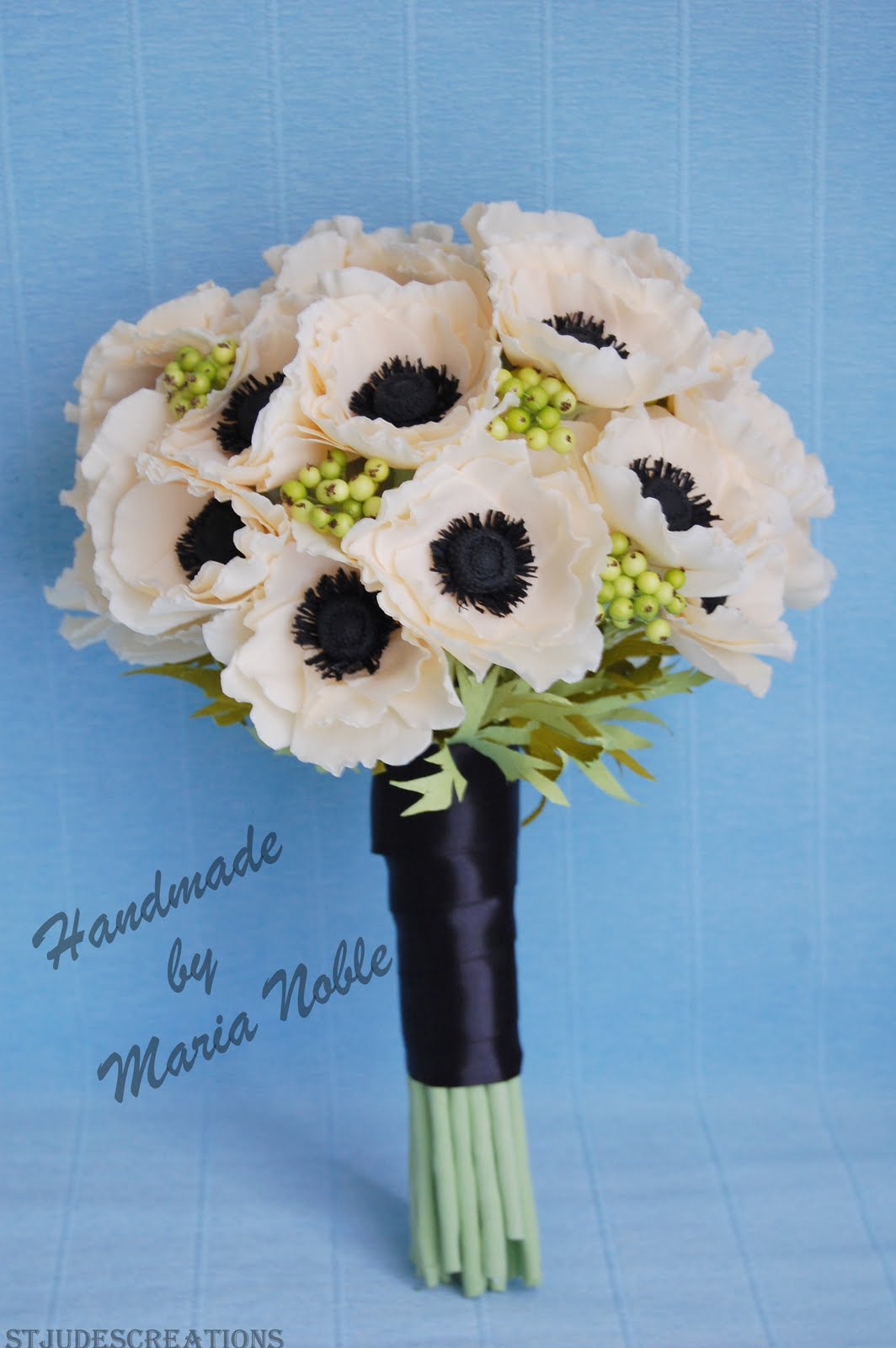 Anemone wedding bouquet paper flower bouquet | Handmade PaPer FloweRs ...