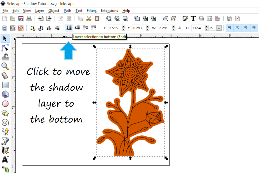 Design Space & Inkscape: How to add a shadow layer to your artwork