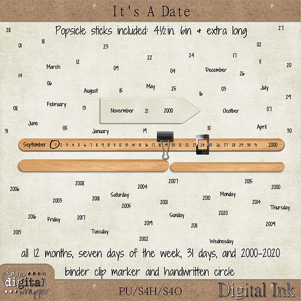 Digital Ink: Calendars & Date Markers