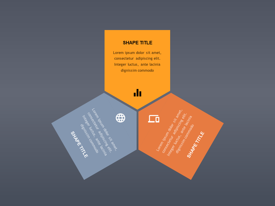 Three Concept Join PowerPoint Template - PowerPoint Free