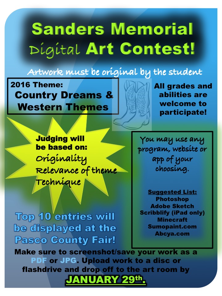 Art at Sanders Memorial: Digital Art Contest