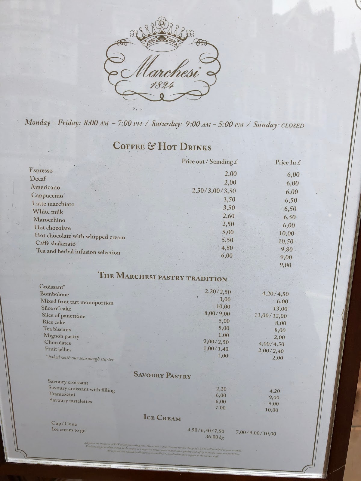 Great Cafes: Marchesi in London