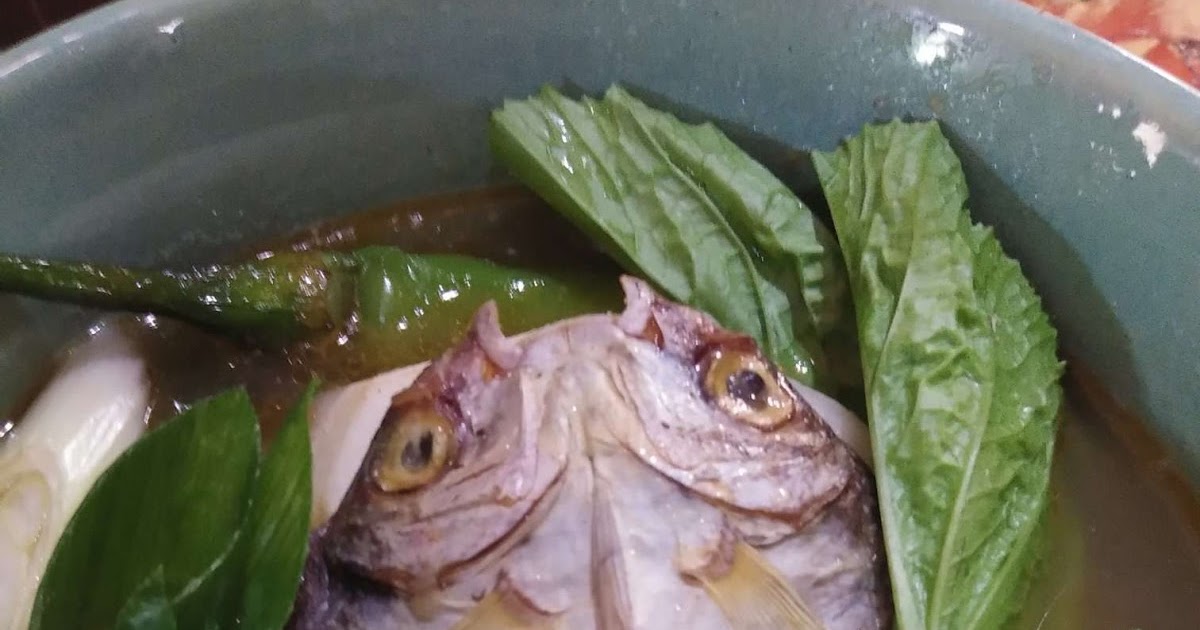 Dried Rabbitfish in sour soup ( Sinigang na Danggit )
