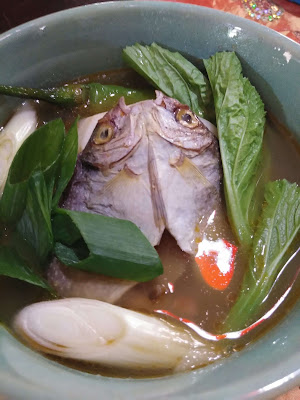 Dried Rabbitfish in sour soup ( Sinigang na Danggit )