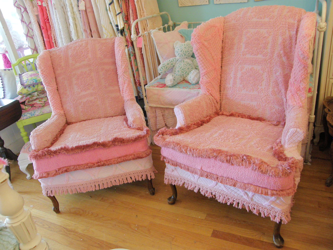 Vintage Chic Furniture Schenectady NY: Pink Chairs with Vintage ...