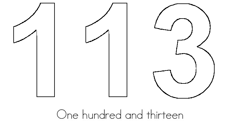 Blog de Biologia: Number 113 Coloring Page