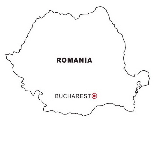 Coloring map of Romania | COLOR AREA