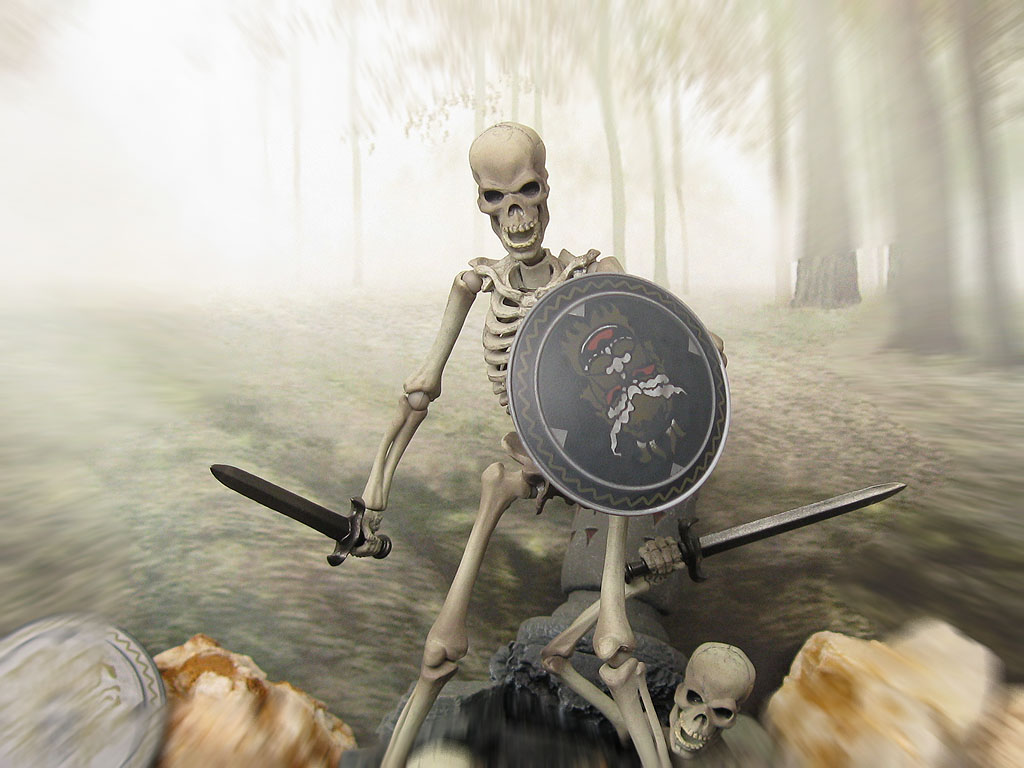 world of klaymore: Revoltech Skeleton Army