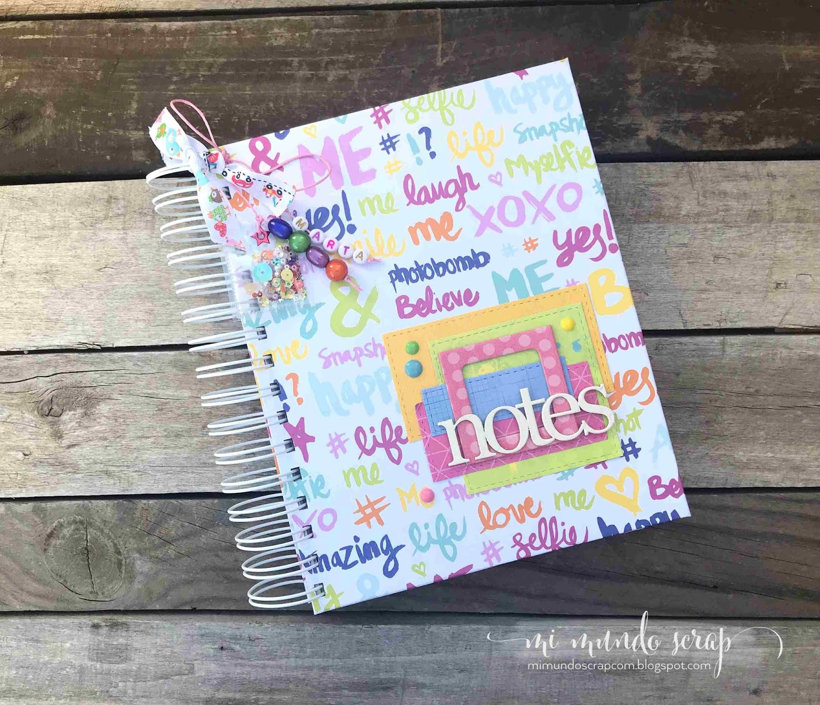 AGENDA CON MUCHO COLOR - MI MUNDO SCRAP