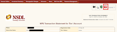 How to download NPS statement?