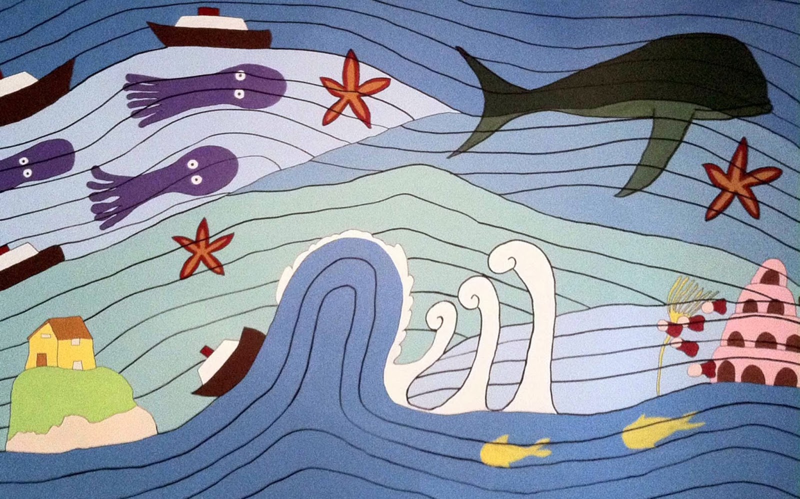 Bafty Critches: EASY MODE: "Ponyo" Wall Mural