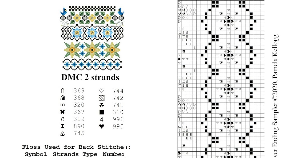 Kitty And Me Designs: The Never Ending Sampler Panel 6 Band 4