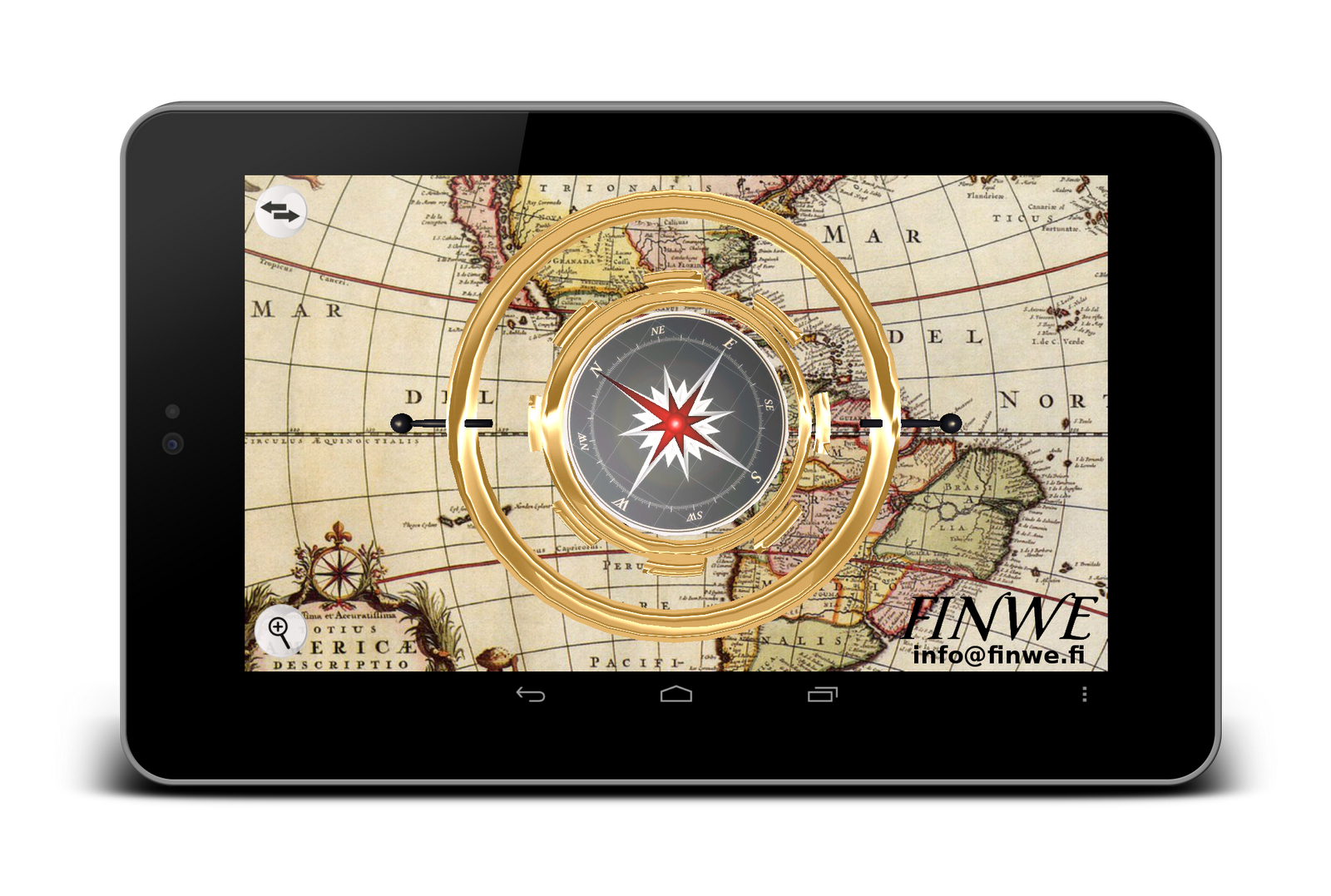 Finwe AI Apps: 3D Gyro Compass
