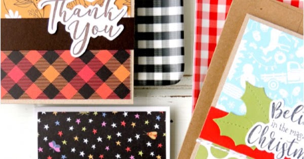 lauralooloo: How to Make Simple Cards With Patterned Paper