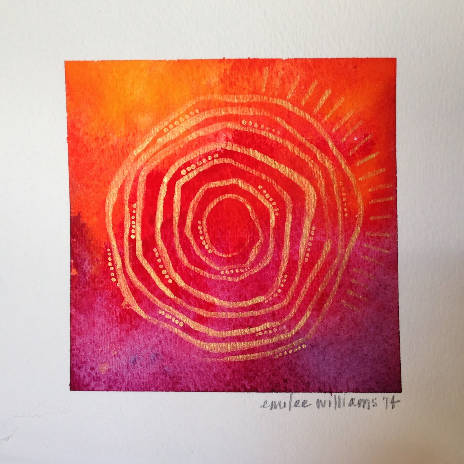 Gold Paint Series: Spiral