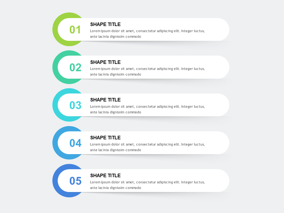 Normal Bar List PowerPoint Templates - PowerPoint Free