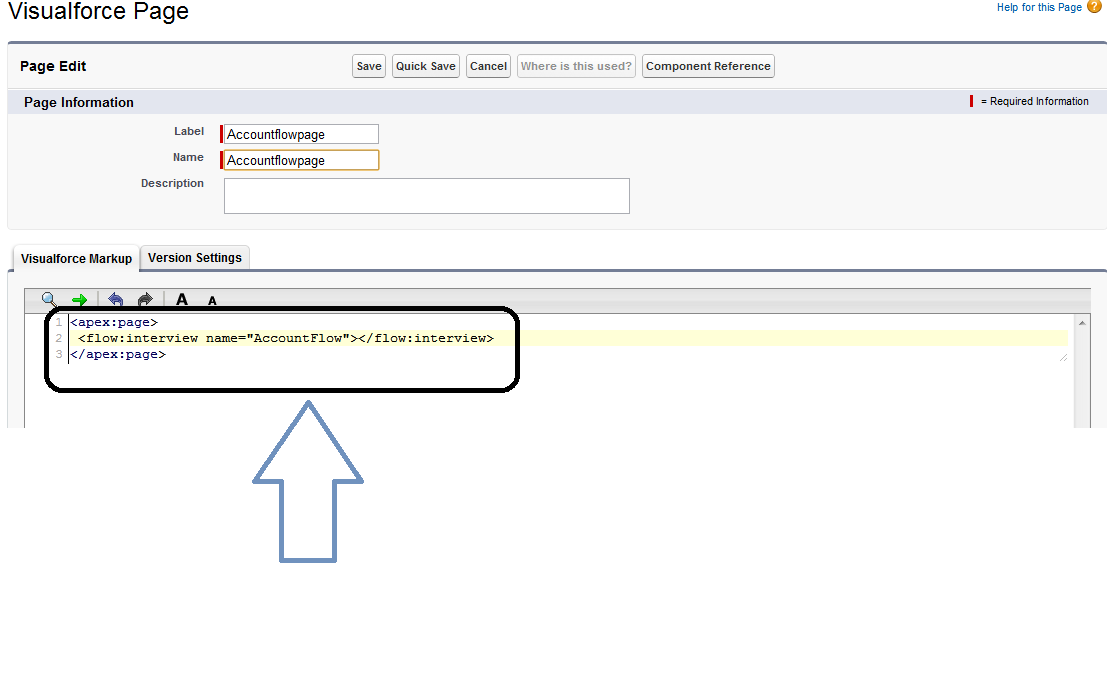 Salesforce Easy Learn: Flow in visualforce page