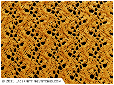 #24 Traveling Vines 🧶 Lace Knitting Stitches