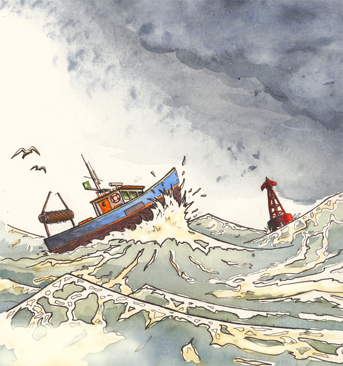 Deloub Illustration: Détresse en mer