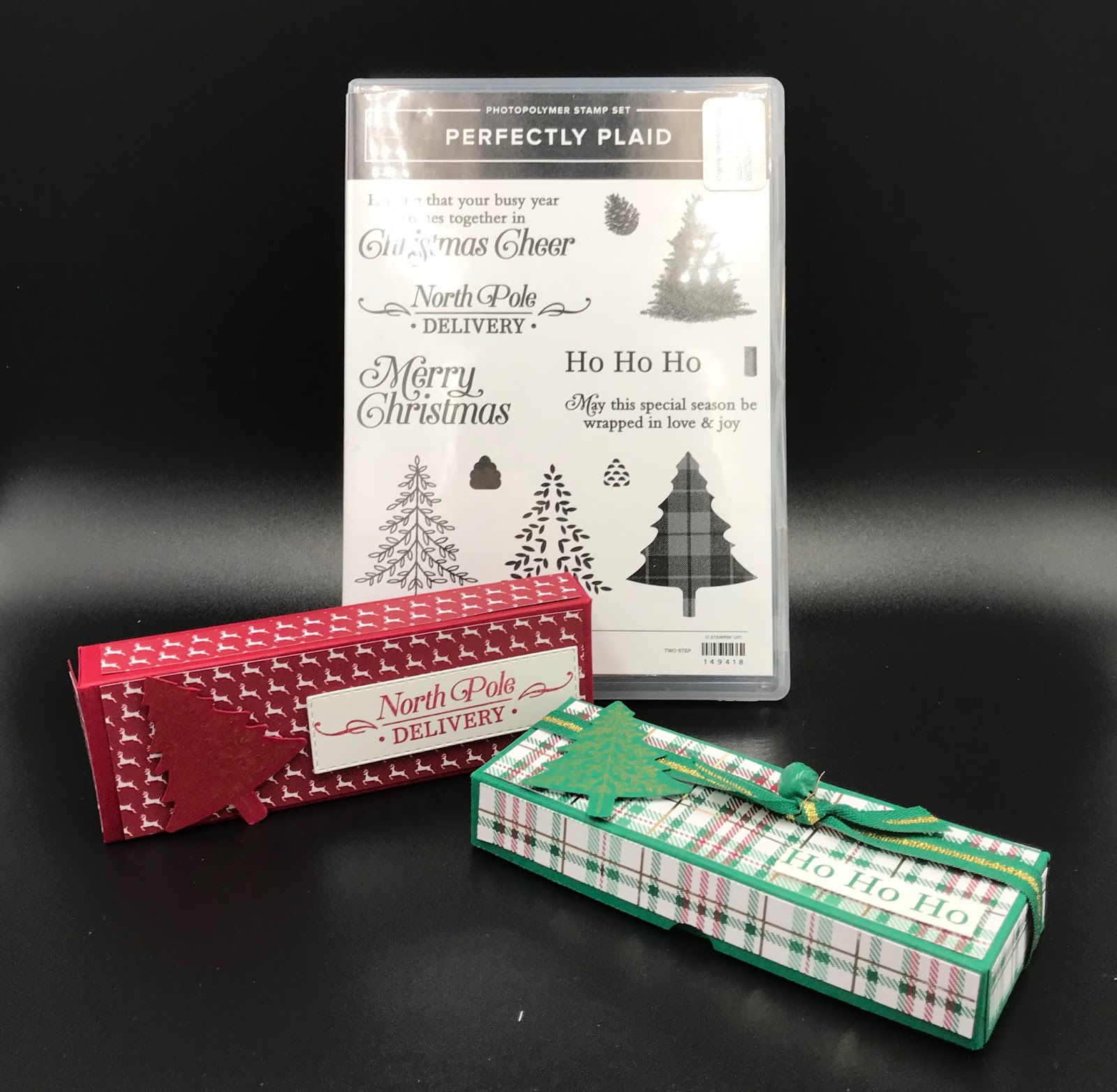 JD Papercrafts: Perfectly Plaid Box for a Maltesers Reindeer