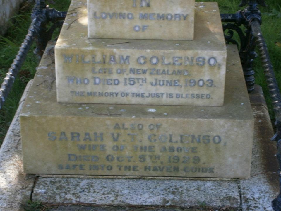 Reed family tree - Penzance: Wiremu Colenso