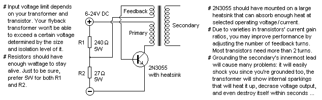 Pappa Anton: How to build a simple solid state Tesla Coil