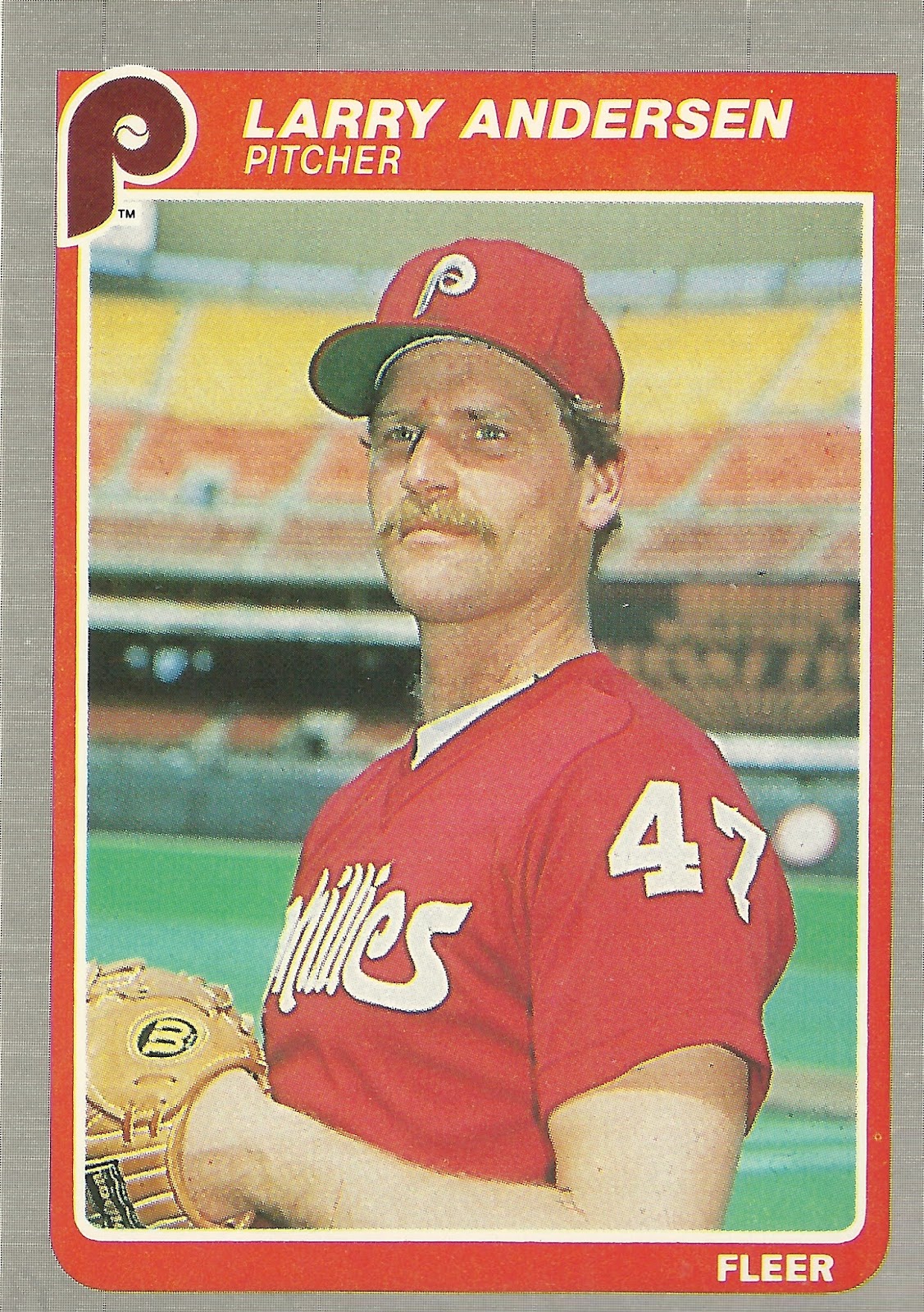 The Phillies Room: 1985 Game 83 - 1985 Fleer #244 Larry Andersen