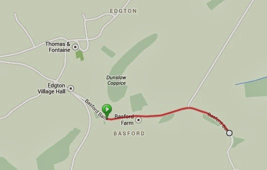 Shropshire Hills Cyclist: Basford Bank, Edgton
