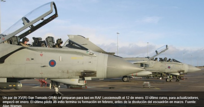 desarrollo defensa y tecnologia belica: RAF Tornado atrae la formación