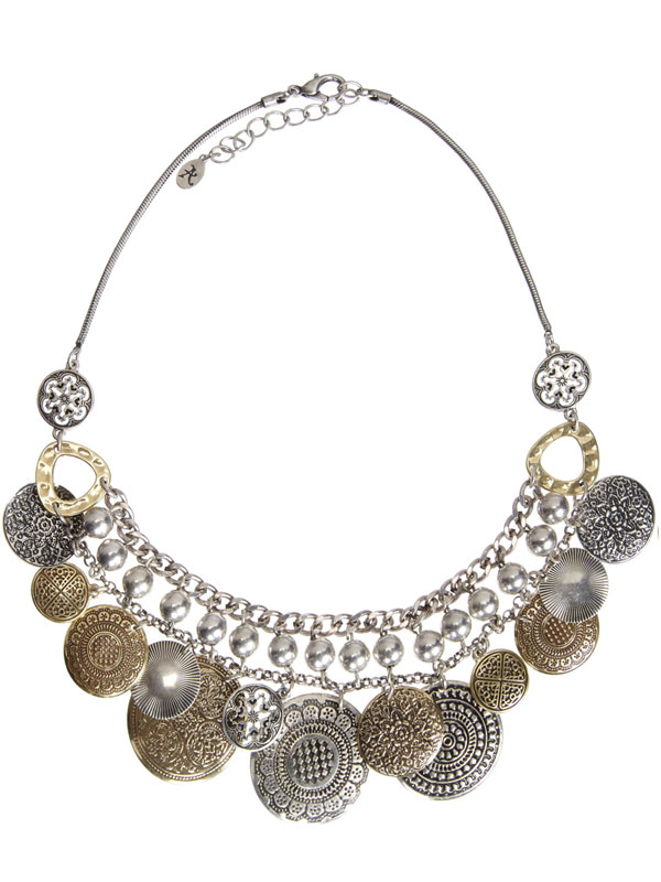 Unfortunately Oh!: Tutorial: Ethnic Disc Necklace