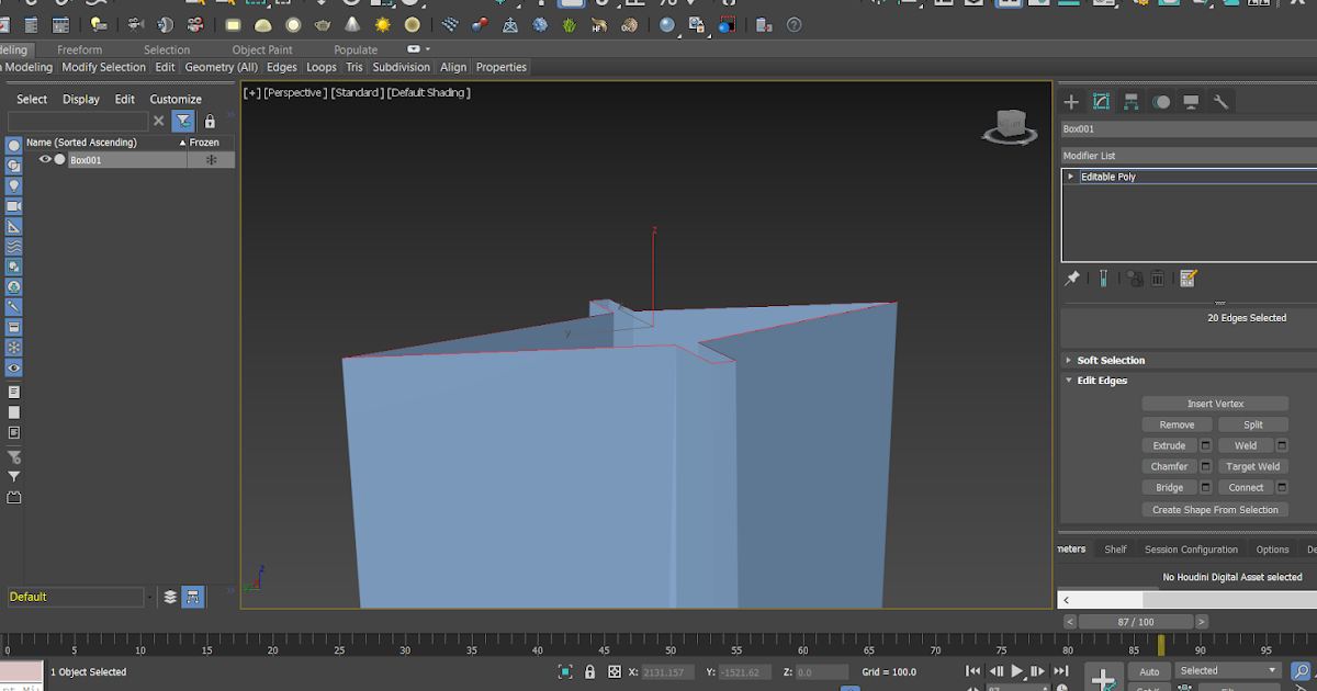 3DS Max - Edit Borders > Cap