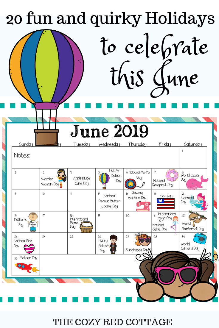 The Cozy Red Cottage: 20 Fun Holidays to Celebrate with your kids in June