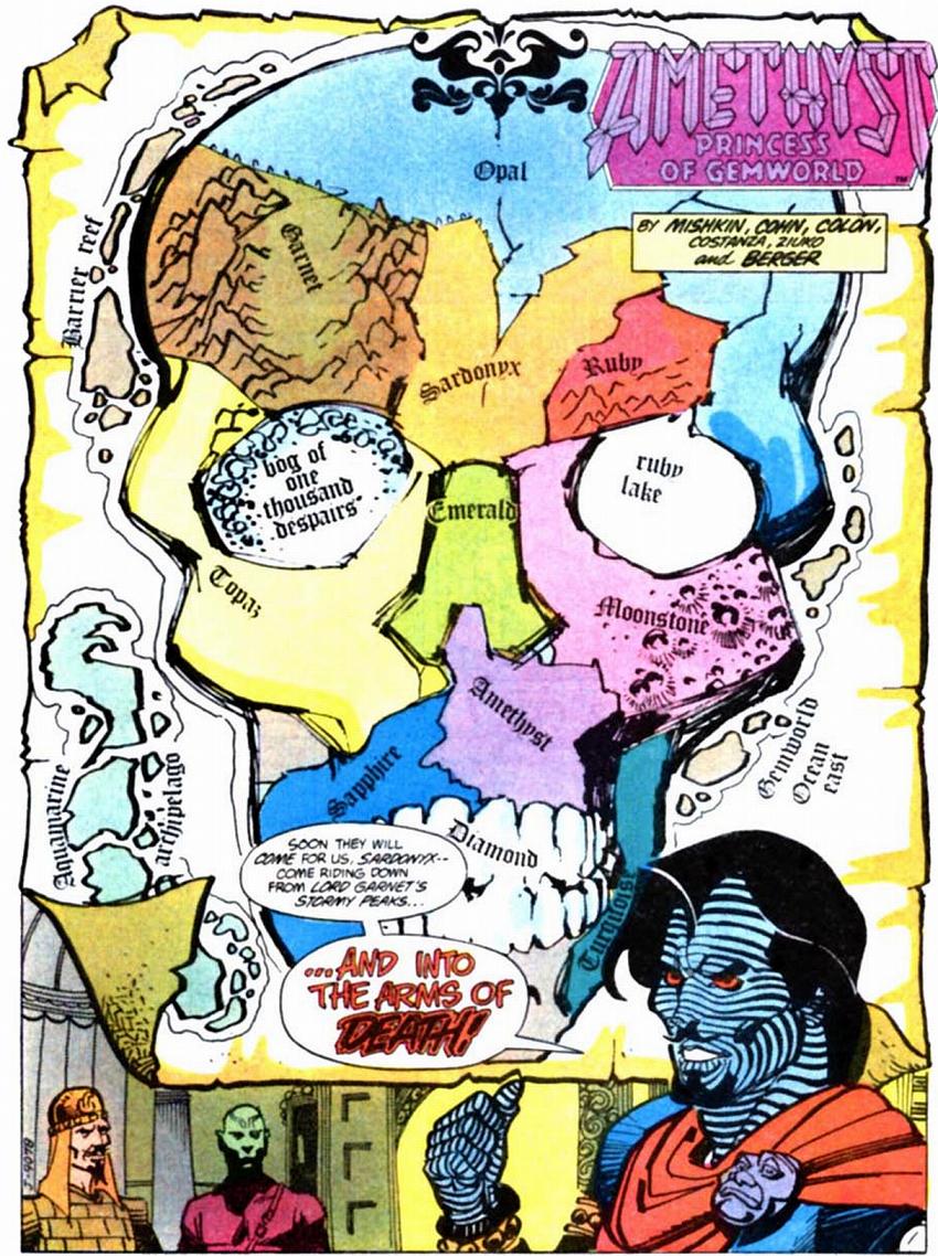 The Dork Review: Cool Map: Gemworld Map