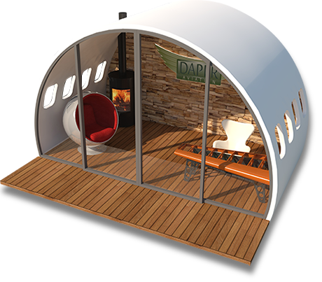 Shedworking: DappR Aeropods: Shedworking in a plane