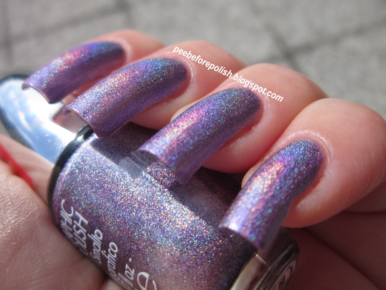 Pee Before Polish: Pupa Holographic Violet #35