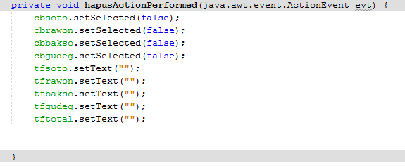 Membuat aplikasi pesanan makanan sederhana dengan Java Netbeans