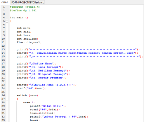 Laporan Pratikum 5 algoritma pemograman