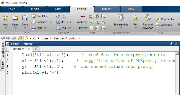 How To Plot Graph In Matlab Using Excel Or Csv Data 4516